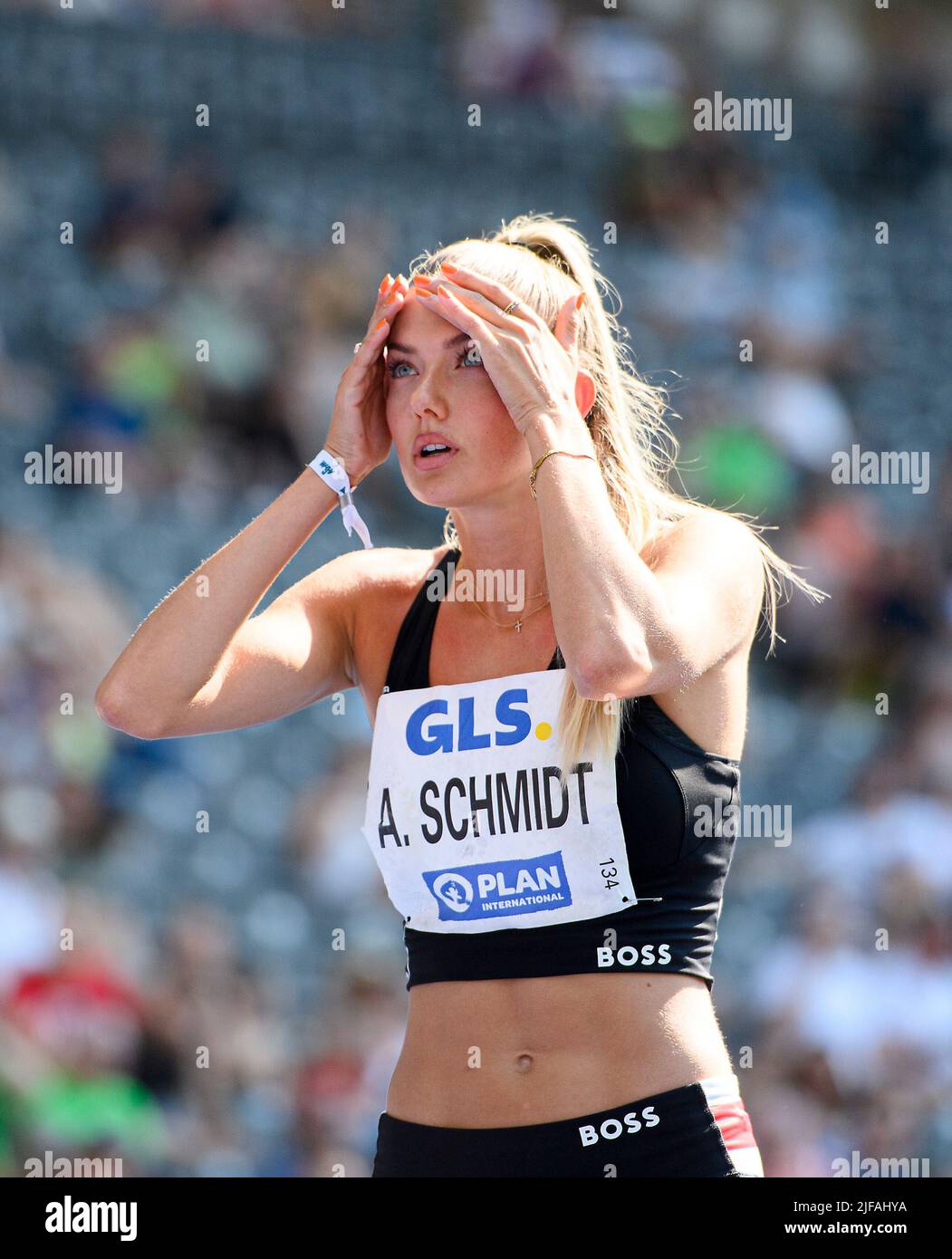 Alica SCHMIDT (SCC Berlin/ 3.. Platz) Geste, Geste, Frauen-Finale 400m ...