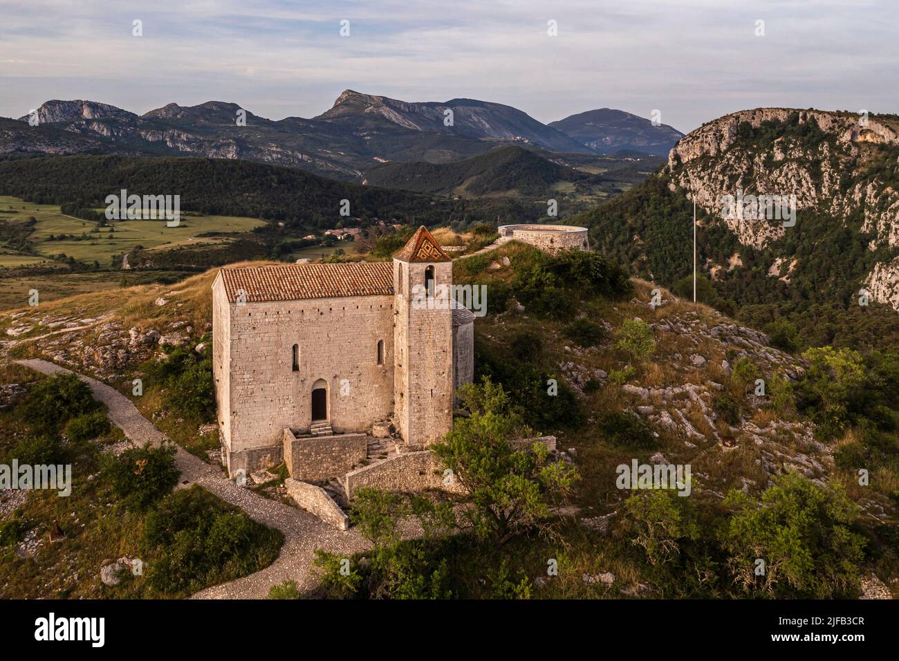 Frankreich, Var, Dracenie, Comps sur Artuby, St. Andrew Kapelle (12 ...