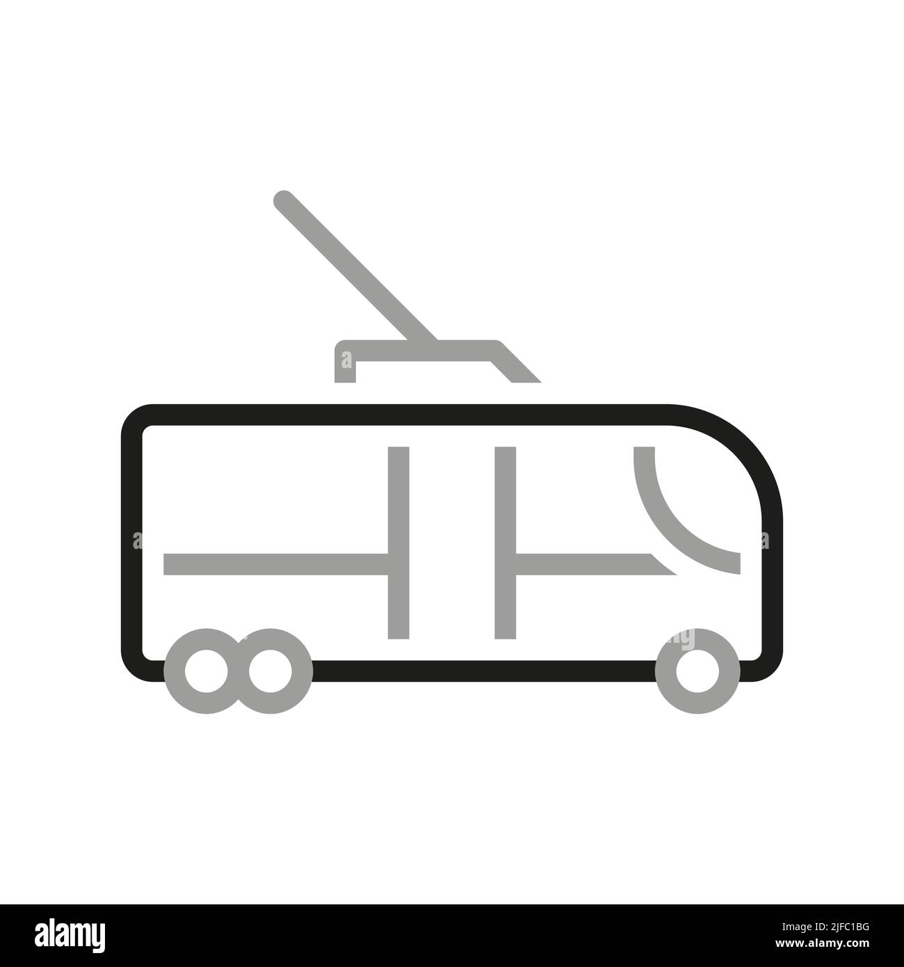 Einfache der öffentlichen Verkehrsmittel Verwandte Vektorlinien-Symbole ...