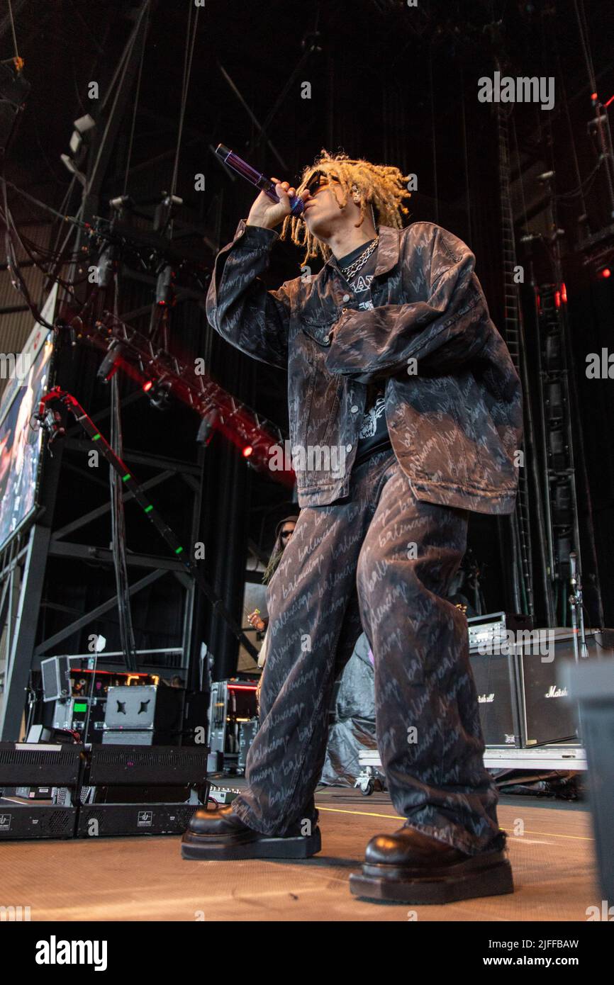 Iann Dior (Michael Ian Olmo) beim Summerfest Music Festival am 1. Juli ...