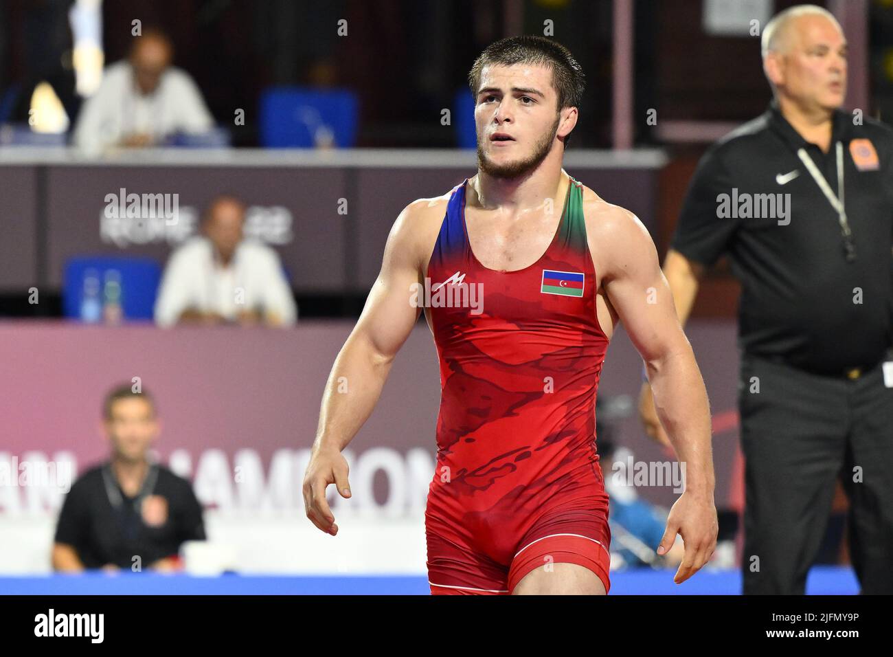 Dzhabrail GADZHIEV (AZE) vs Gheorghi CARA (MDA)beim Finale der Greco ...