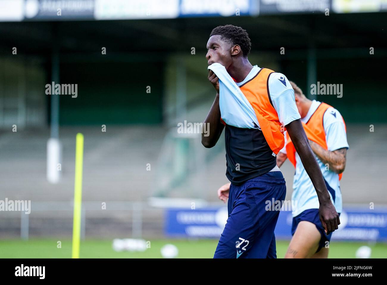 WAGENINGEN, NIEDERLANDE - 4. JULI: Noah Mbamba-Muanda vom Club Brugge ...