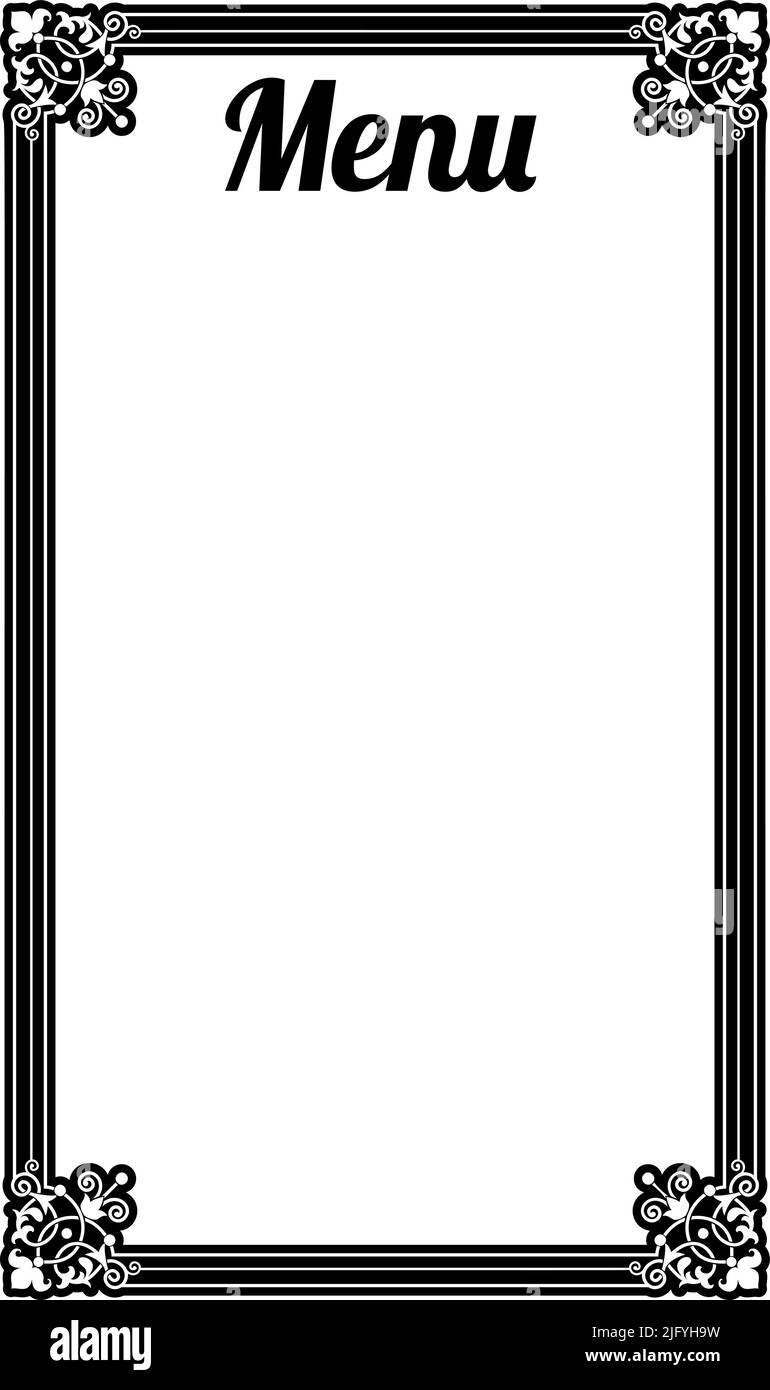 Menu art Stock-Vektorgrafiken kaufen - Alamy