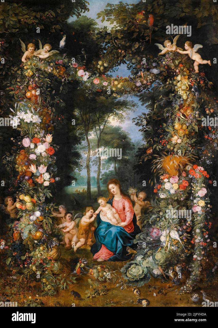 Die jungfrau und das kind mit dem kleinkind st john -Fotos und ...