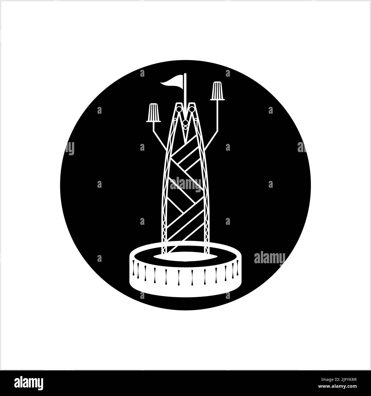 Boje-Symbol, Float Boje-Symbol Vektor-Kunst Illustration Stock ...