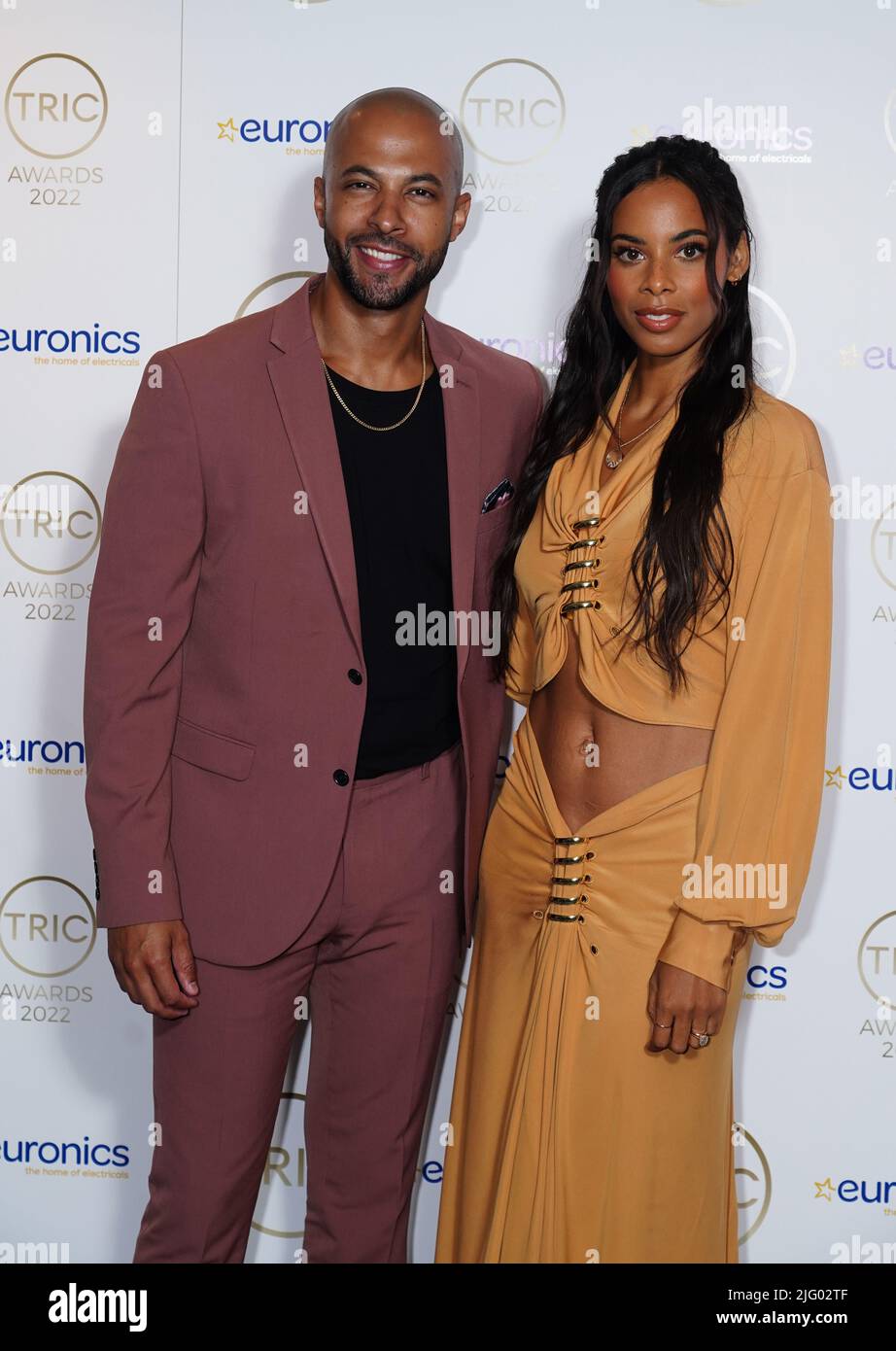 Marvin und Rochelle Humes bei der Ankunft für die TRIC Awards 2022 im ...