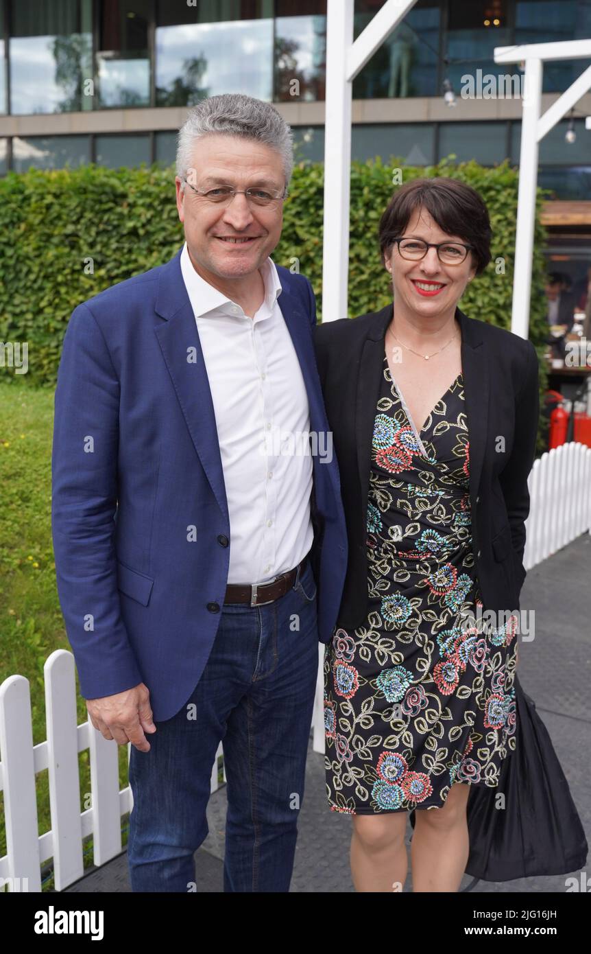Berlin, Deutschland. 06.. Juli 2022. RKI-Chef Lothar Wieler kommt mit ...