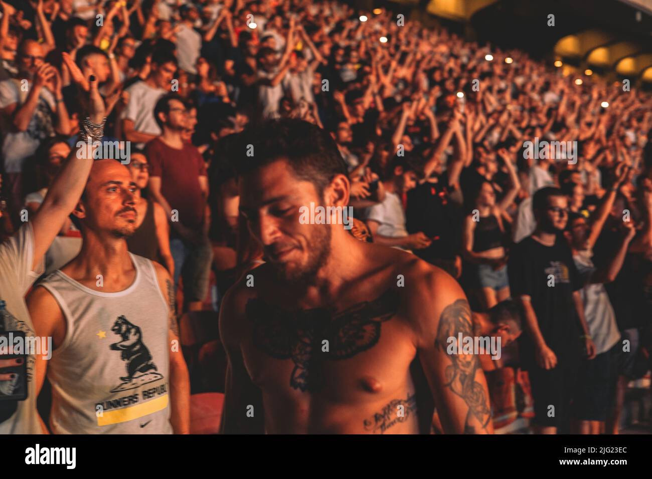 07/07/2022 - der italienische Rapper SALMO spielt live im San Siro ...