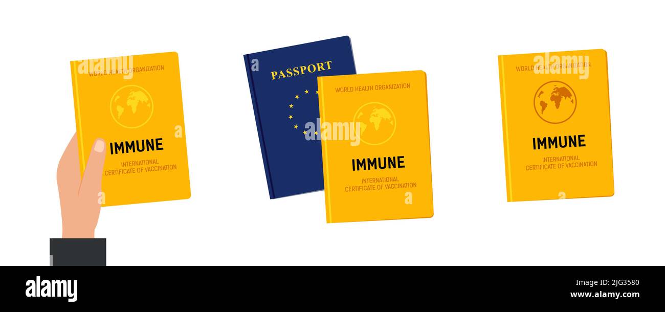 Gelber impfpass Ausgeschnittene Stockfotos und -bilder - Alamy