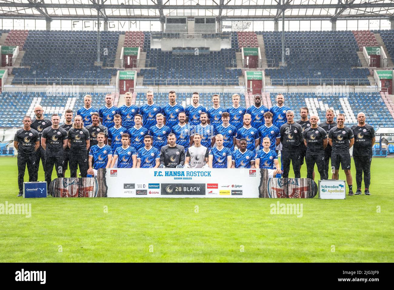 07. Juli 2022, Mecklenburg-Vorpommern, Rostock: FC Hansa Rostock ...