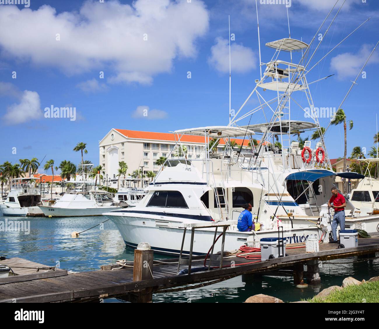 Boat marina oranjestad aruba caribbean -Fotos und -Bildmaterial in ...