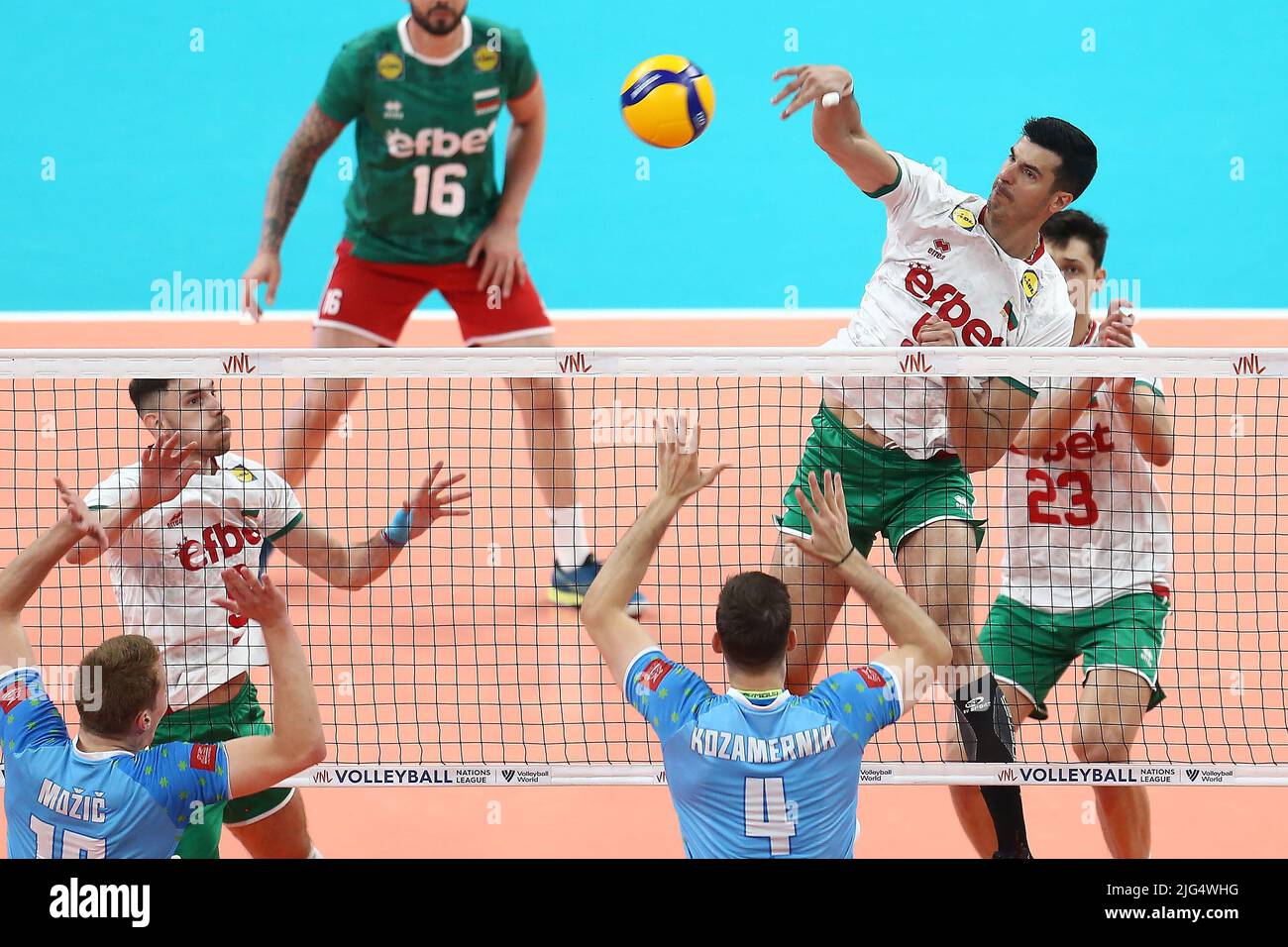 Danzig, Polen, 7. Juli 2022. Svetoslav Gotsev beim Spiel der FIVB Volleyball Nations League Men ...