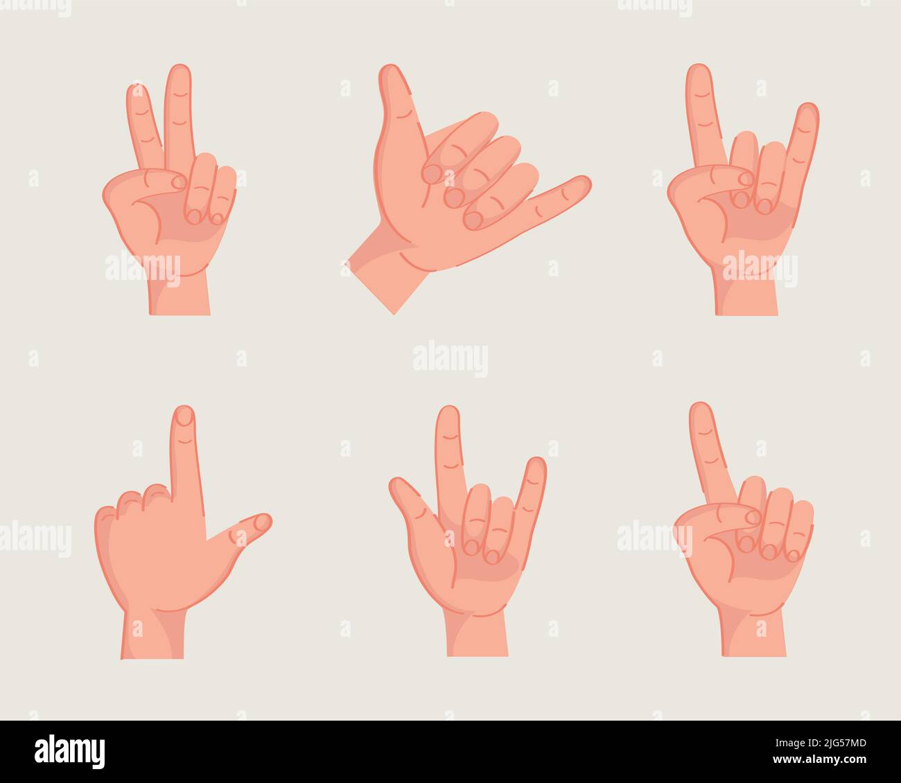 Sechs finger Stock-Vektorgrafiken kaufen - Alamy