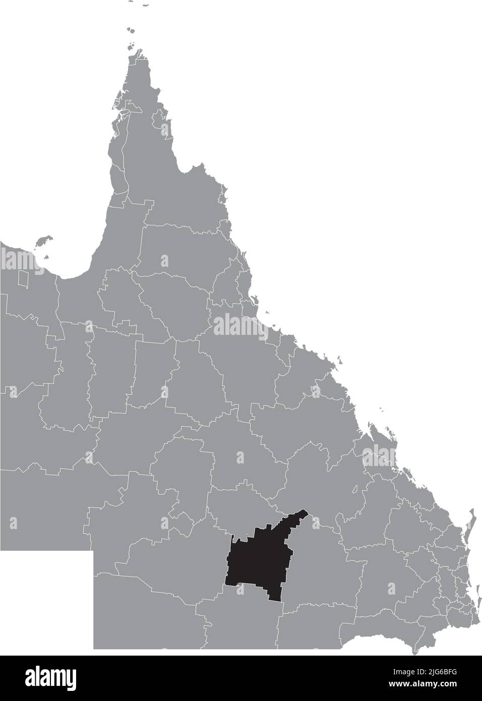 Lageplan des SHIRE OF MURWeh, QUEENSLAND Stock-Vektorgrafik - Alamy