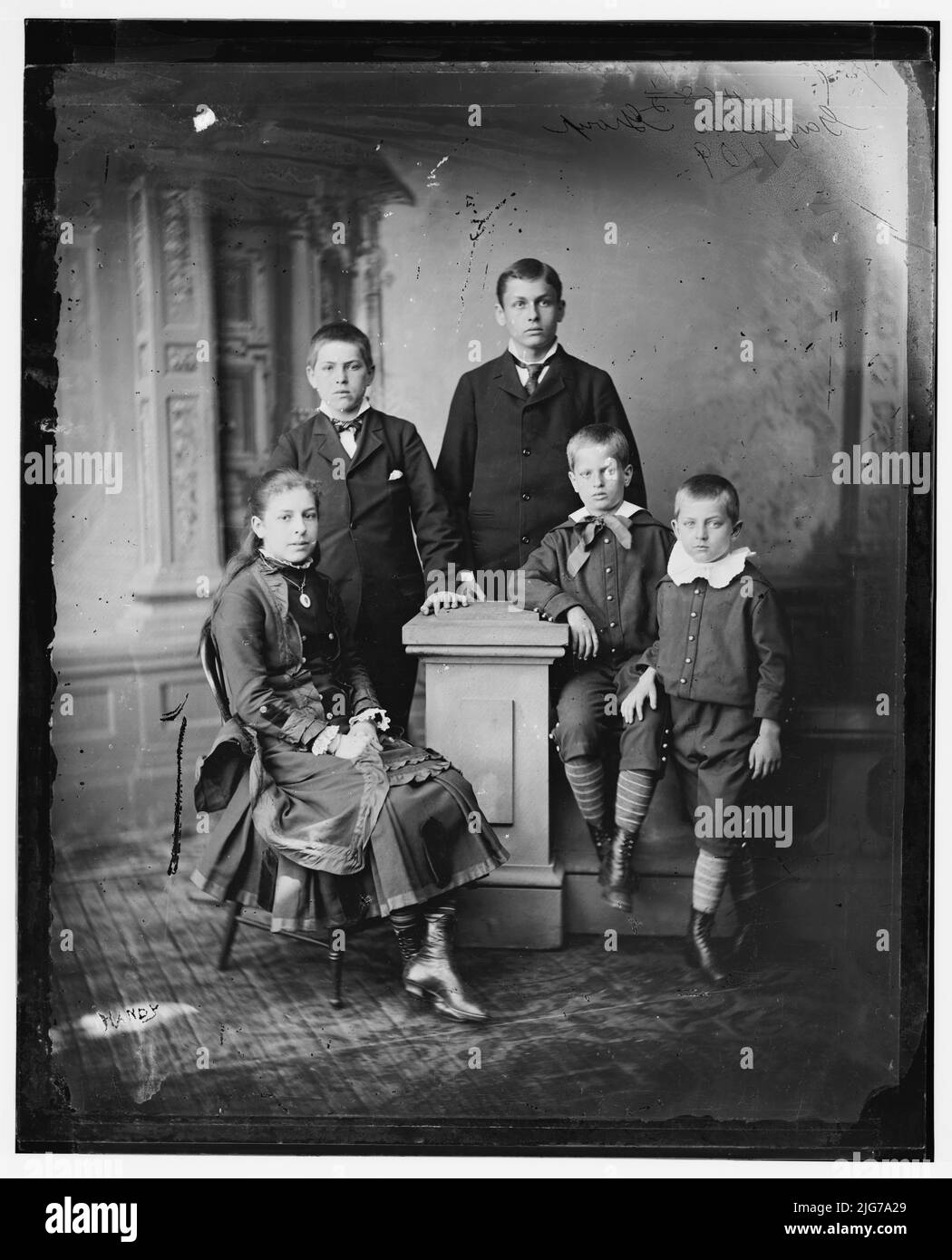 Garfield, (Gruppe) Children of Pres. James A. Garfield, zwischen 1865 ...