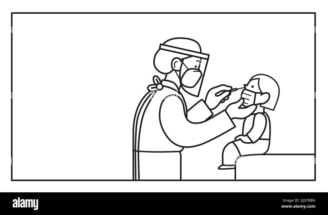 Covid 19 heimtest antigen schnelltest Stock-Vektorgrafiken kaufen - Alamy