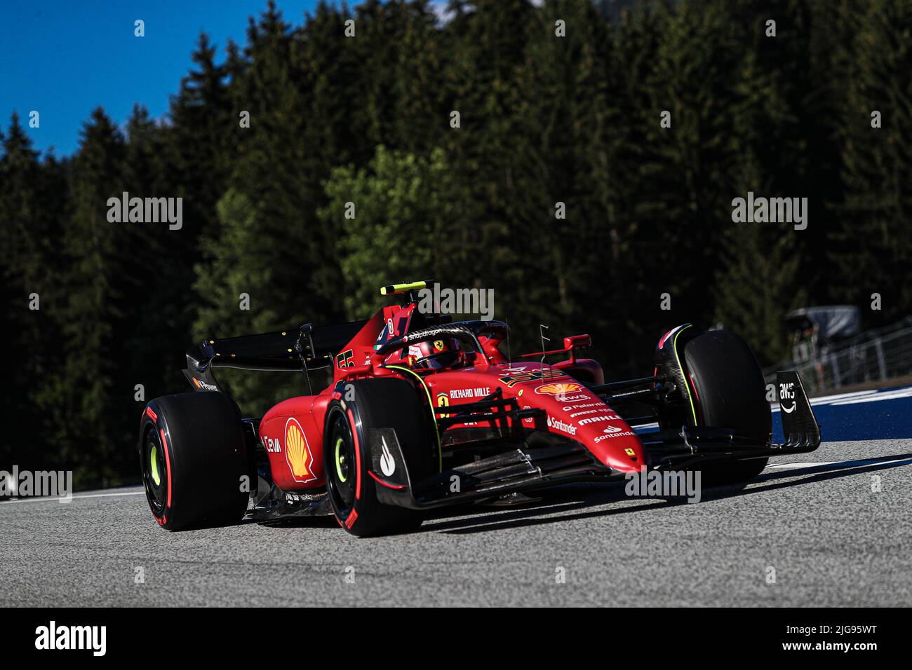 Spielberg, Österreich, 08 2022. Juli - F1. Österreichischer GP 2022 - Carlos Sainz (SPA) Ferrari ...