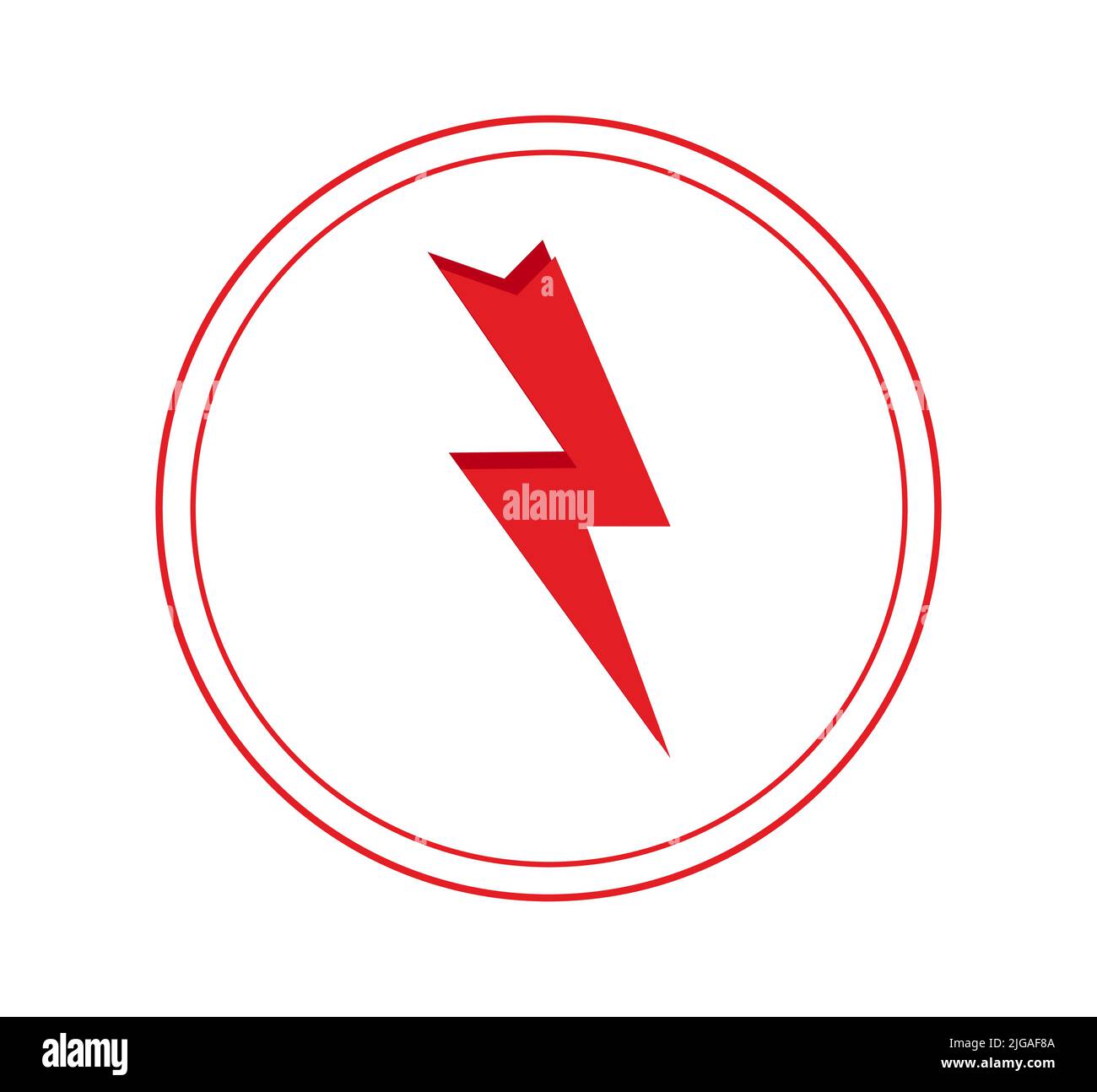 Stromzeichen oder -Symbol. Erneuerbare Energiequellen. Elektrische ...