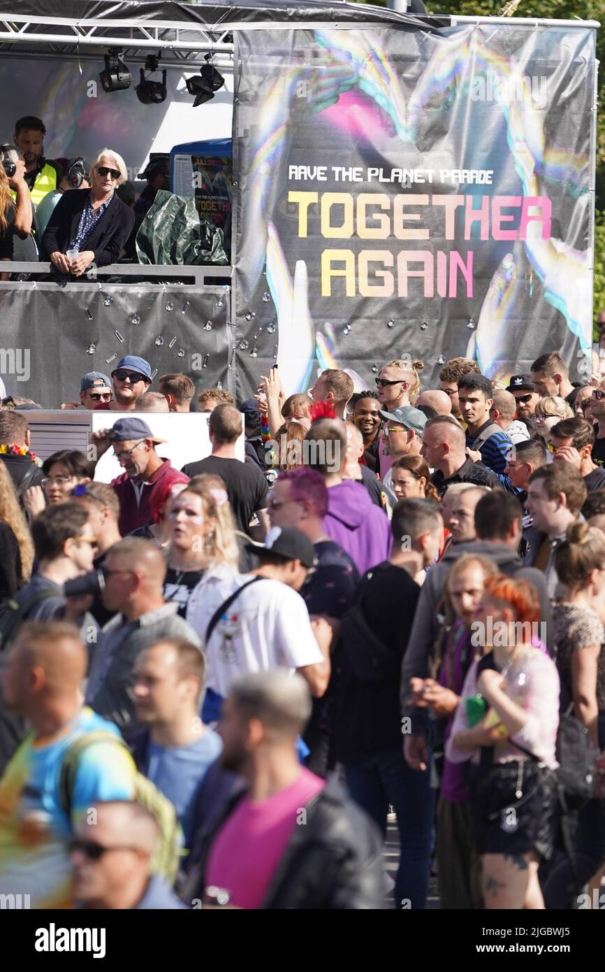 Berlin, Deutschland. 09.. Juli 2022. Unter dem Motto „Rave the Planet ...