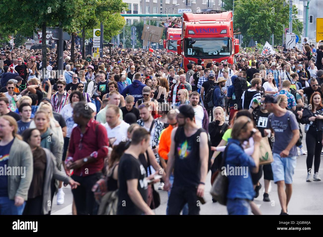 Berlin, Deutschland. 09.. Juli 2022. Unter dem Motto „Rave the Planet ...