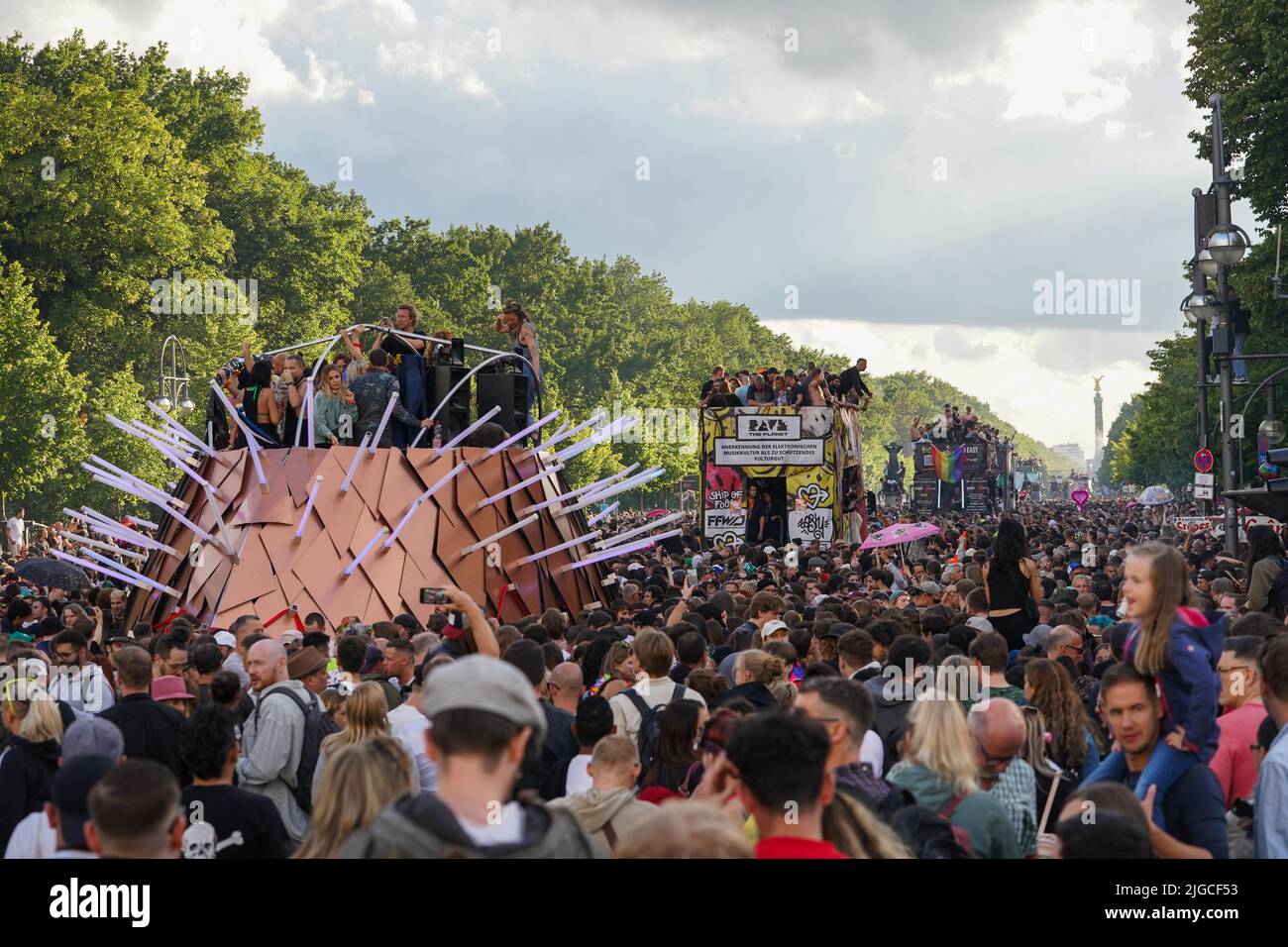 Berlin, Deutschland. 09.. Juli 2022. Unter dem Motto 'Rave the Planet ...