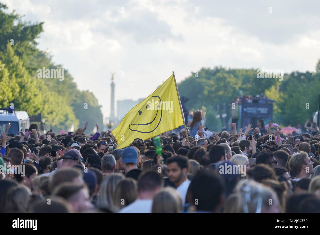 Berlin, Deutschland. 09.. Juli 2022. Unter dem Motto 'Rave the Planet ...