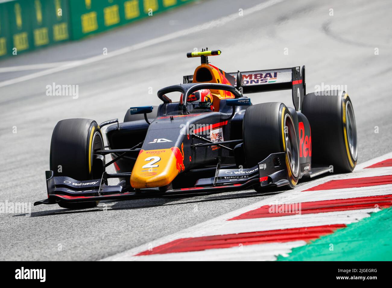 02 DARUVALA Jehan (ind), Prema Racing, Dallara F2, Aktion während des 8.. Laufs der FIA Formel 2 ...