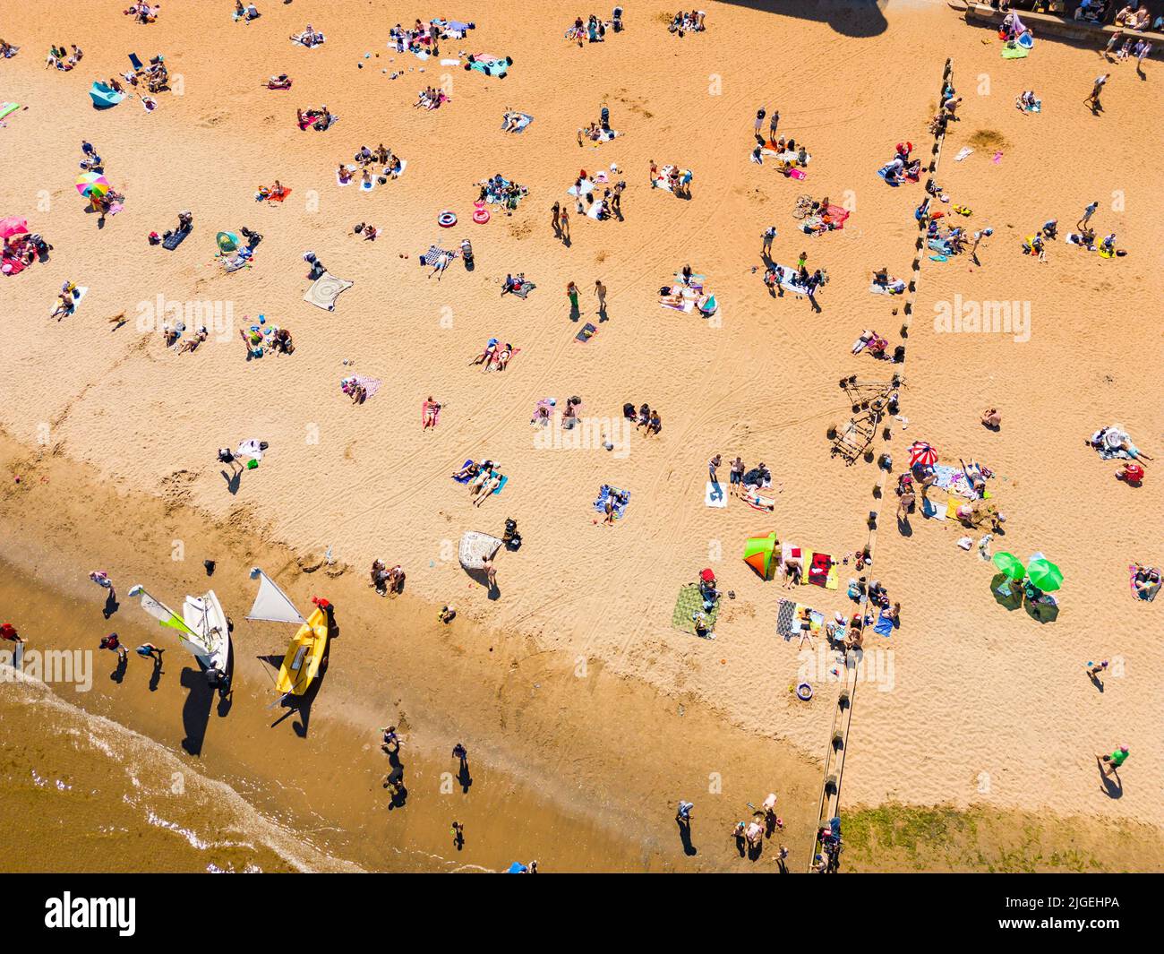 Portobello, Edinburgh, Schottland, Großbritannien. 10. Juli 2022. Eine ...