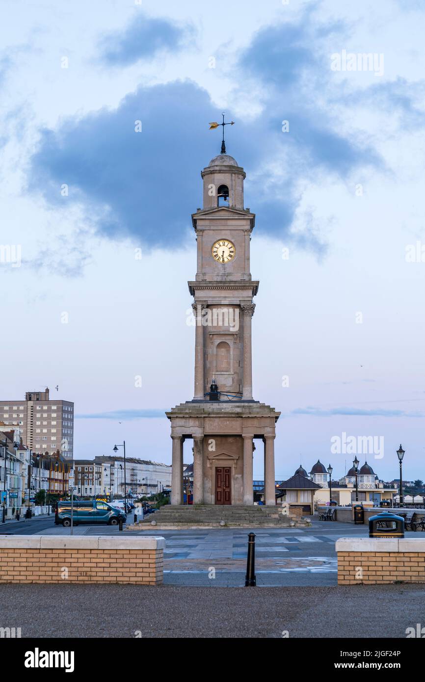 Herne Bay Seafront Clock Tower, vermutlich der erste in Großbritannien ...