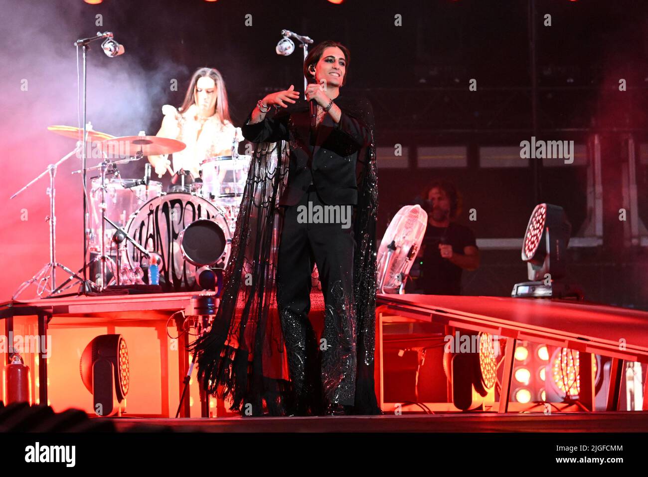 Torchio Ethan (Maneskin), David Damiano (Maneskin). Maneskin Konzert in ...