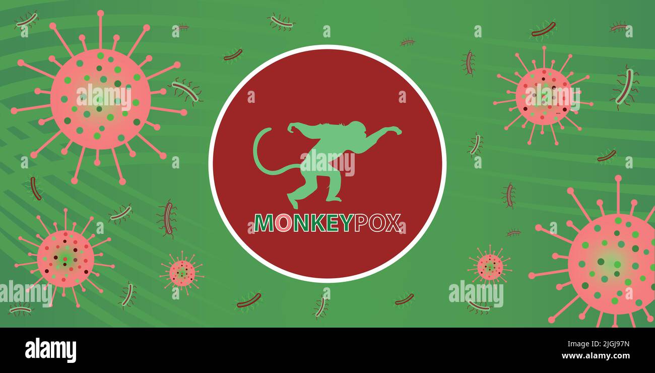 Warnung und affenpocken Stock-Vektorgrafiken kaufen - Alamy