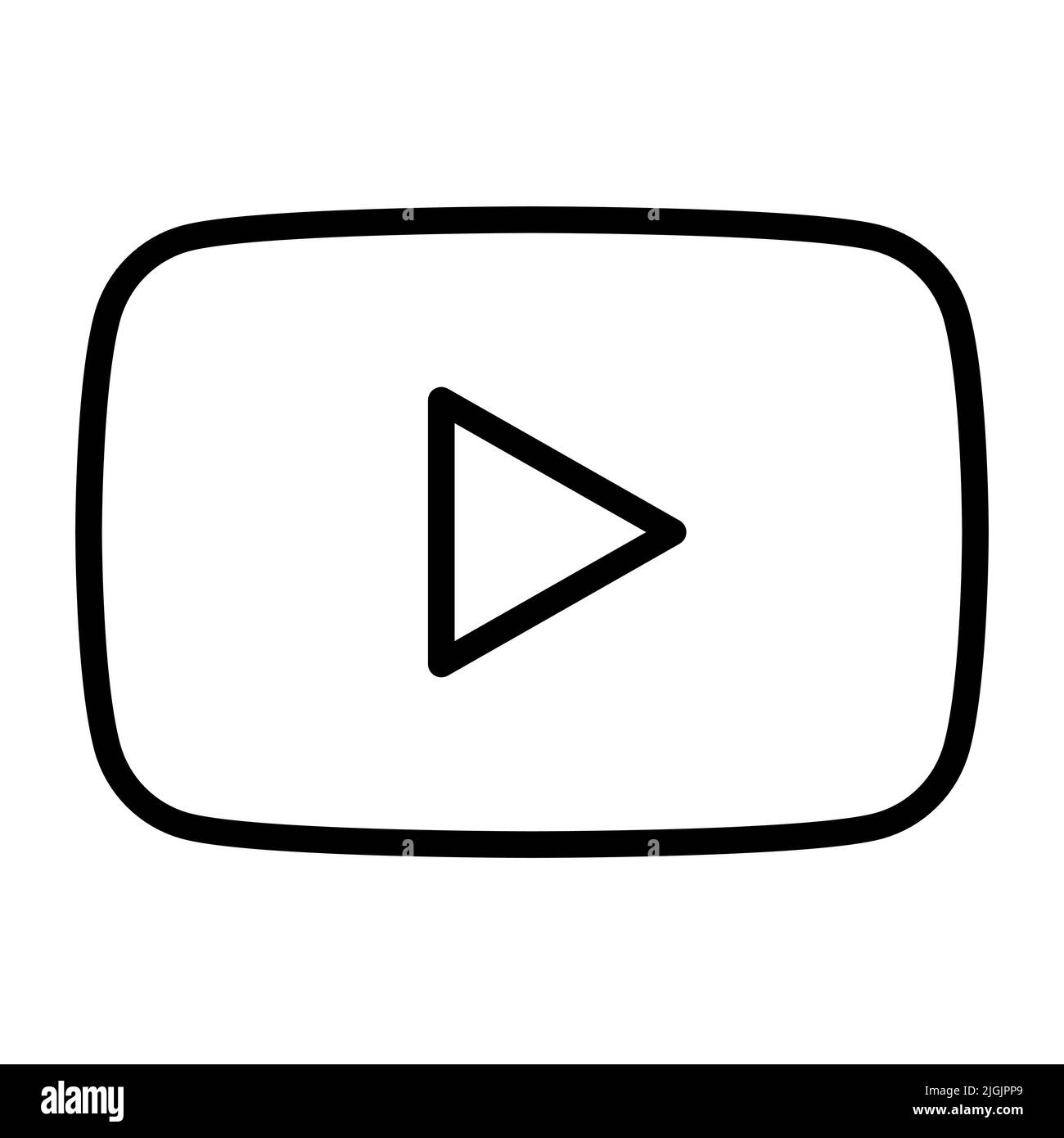 Youtube logo symbol Schwarzweiß-Stockfotos und -bilder - Alamy