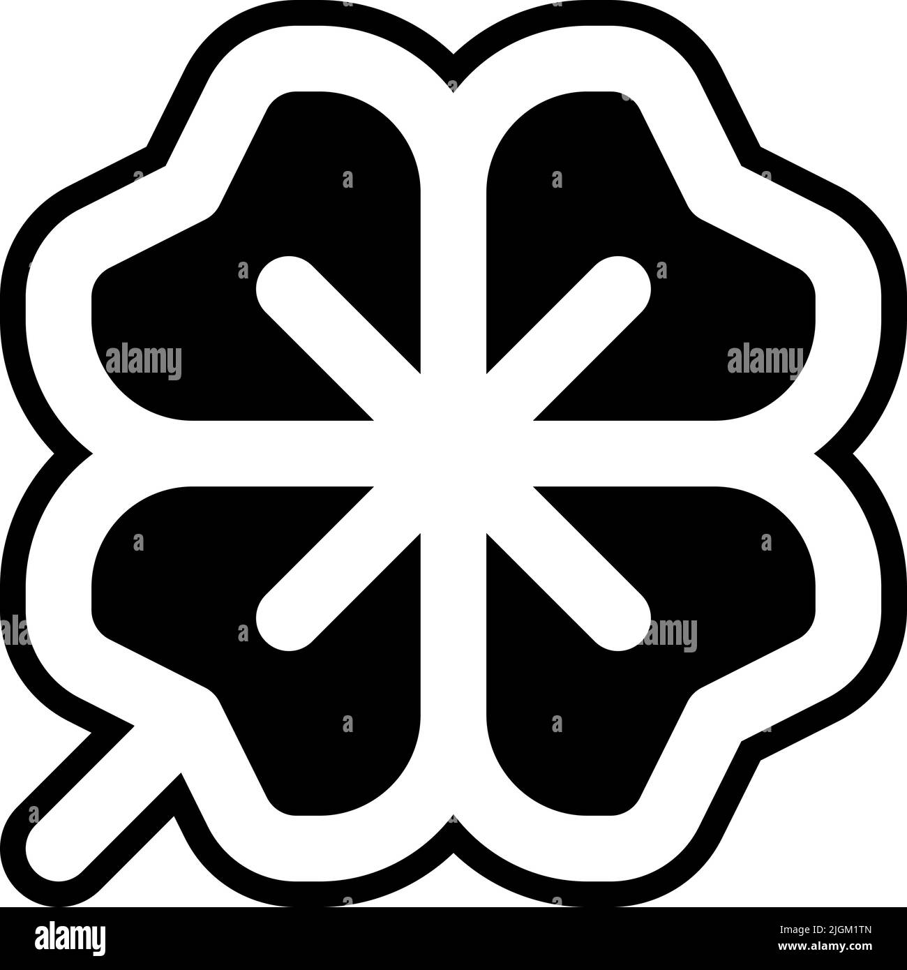 Kleeblatt klee Schwarzweiß-Stockfotos und -bilder - Alamy