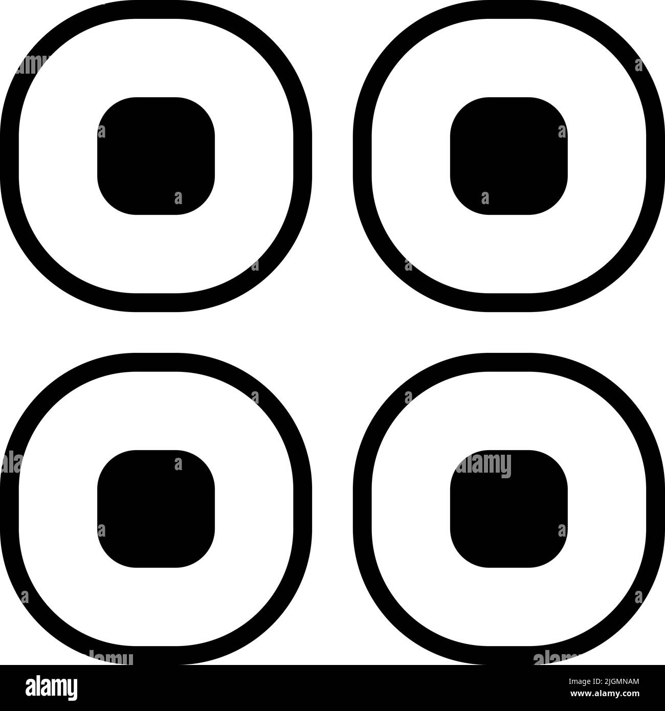 Raster symbol Schwarzweiß-Stockfotos und -bilder - Alamy