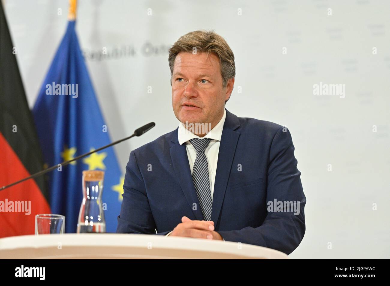 Wien, Österreich. 12. Juli 2022 Pressekonferenz mit Robert Habeck ...