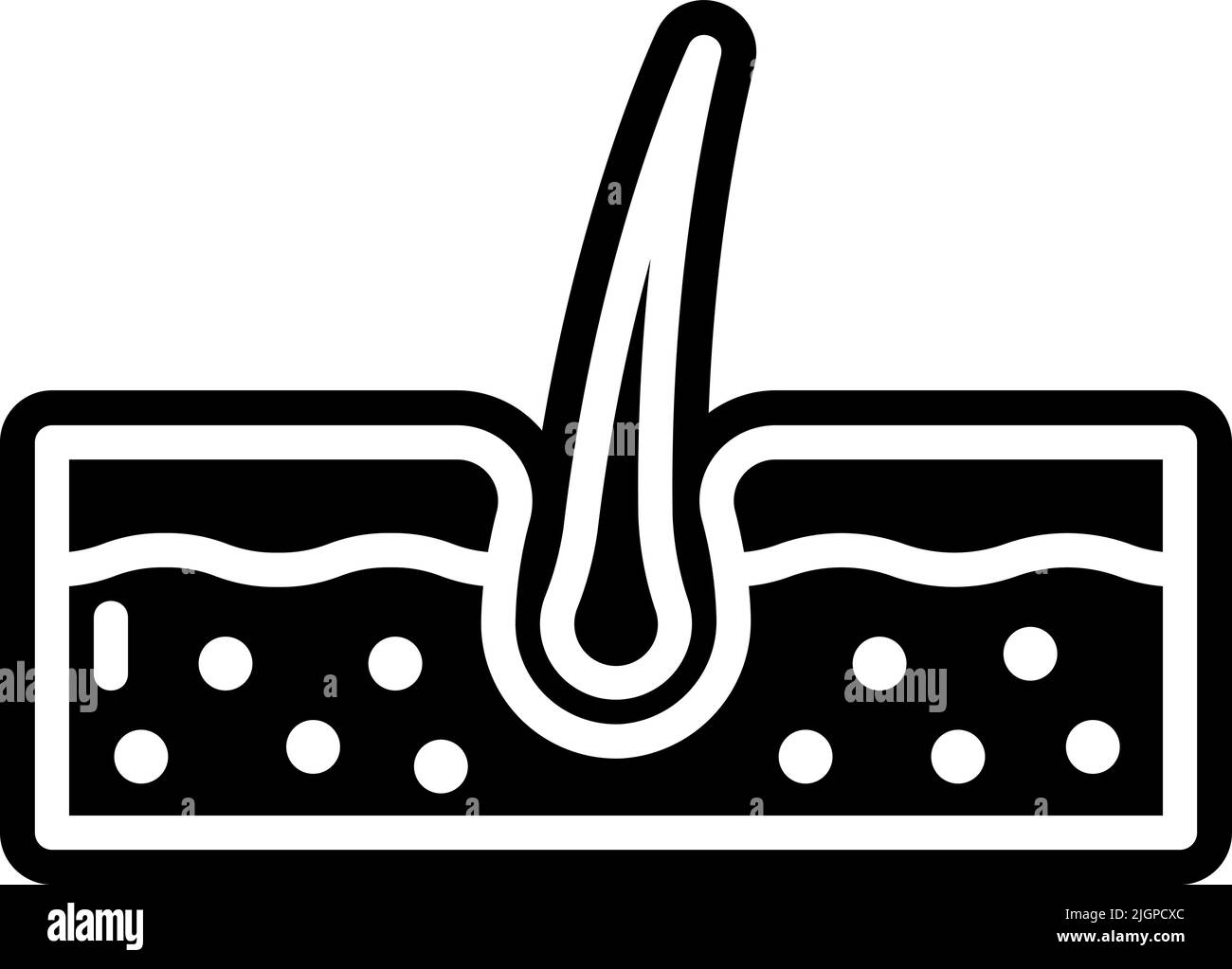 Krankheiten Dermatologie Symbol Stock-Vektorgrafik - Alamy