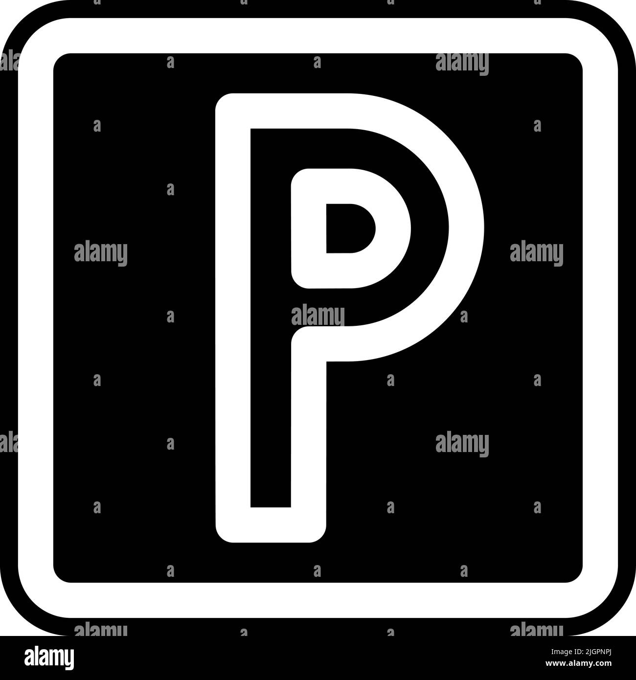 Verkehrszeichen parken Stock-Vektorgrafiken kaufen - Alamy