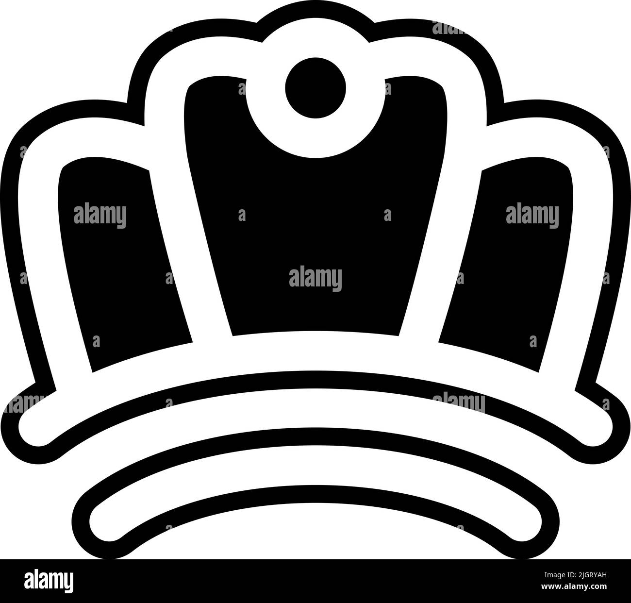 Kronensymbol und symbol Schwarzweiß-Stockfotos und -bilder - Alamy