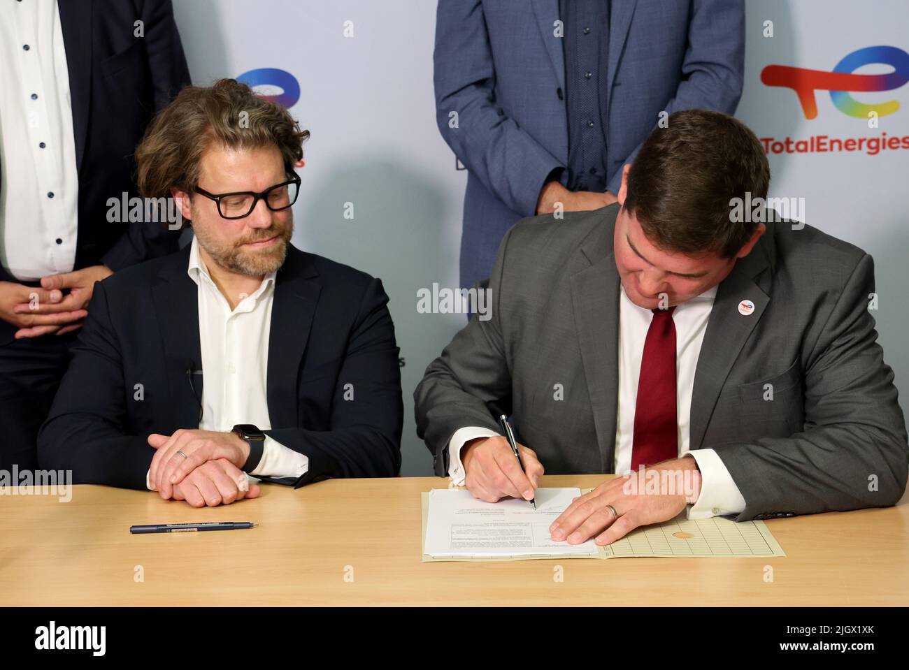 13. Juli 2022, Mecklenburg-Vorpommern, Rostock: Ingo Wagner (l-r ...
