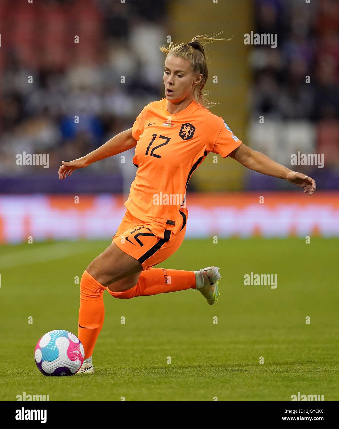 Die niederländische Victoria Pelova während des UEFA Women's Euro 2022 ...