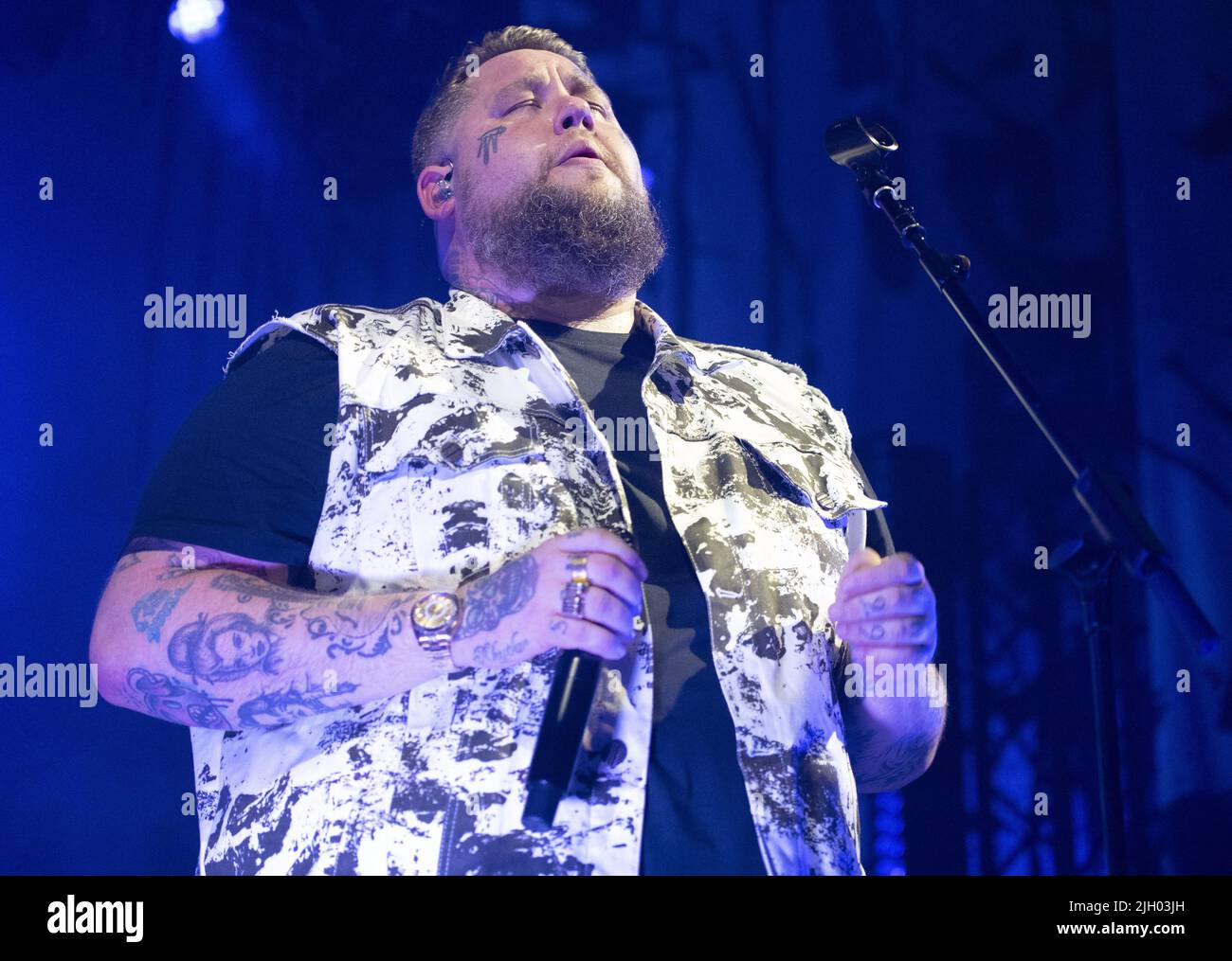 Der englische Sänger Rag'n'Bone man trat am 21.. Oktober 2021 in der ...