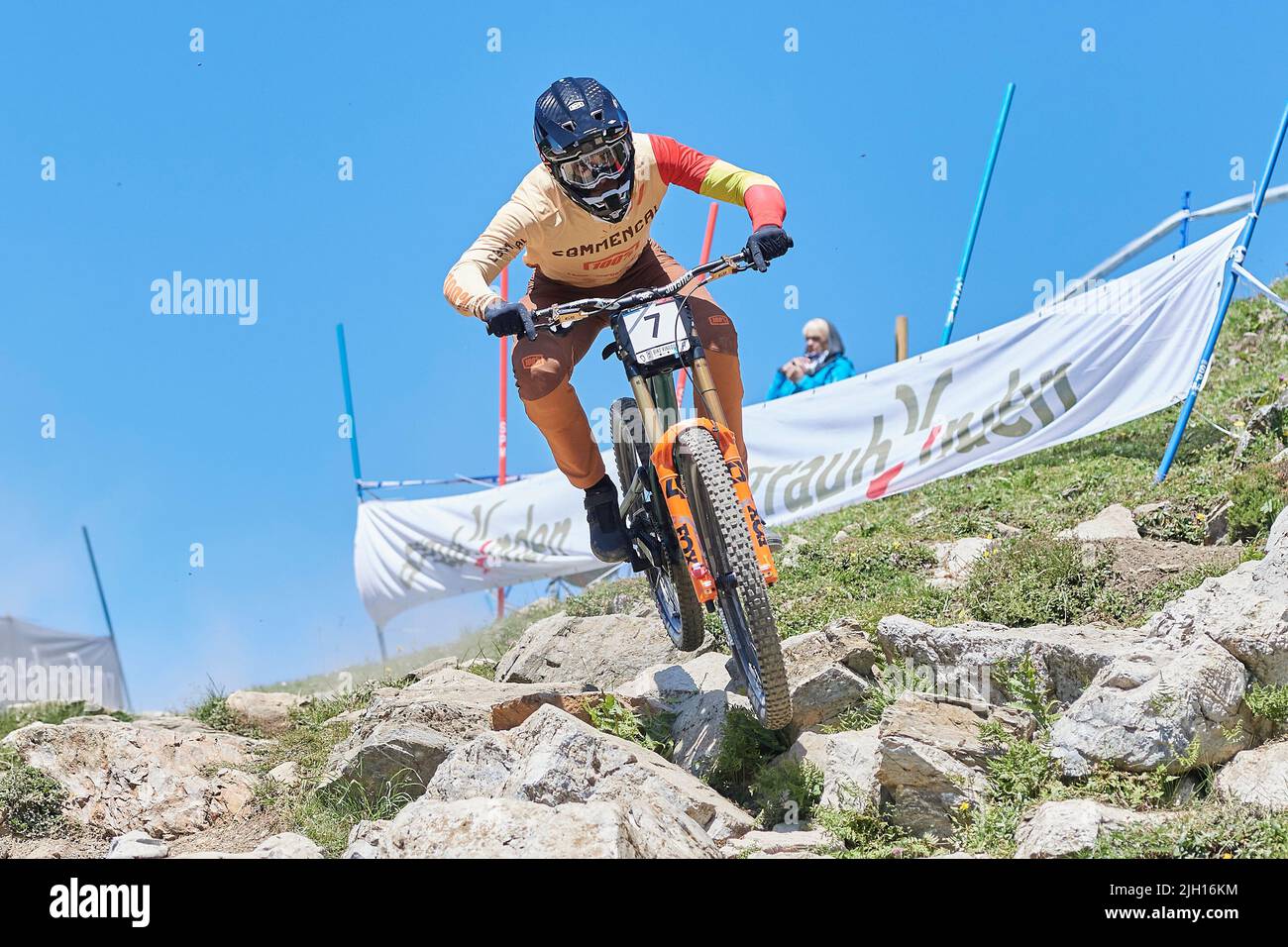 Lenzerheide, Schweiz. 8. Juli 2022. Angel Suarez (Alonso Commencal ...