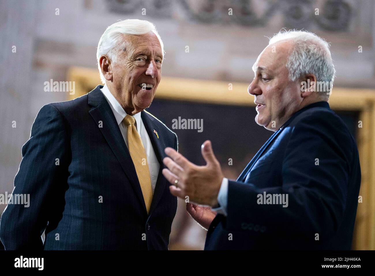 Washington DC, USA. 14.. Juli 2022. Hausmehrheitsführer Steny Hoyer, D ...
