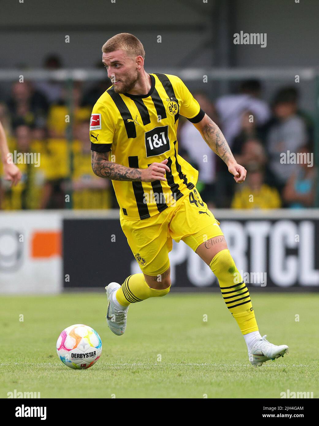 Ausfahrt, Deutschland. 14.. Juli 2022. firo : 14.. Juli 2022, Fußball ...