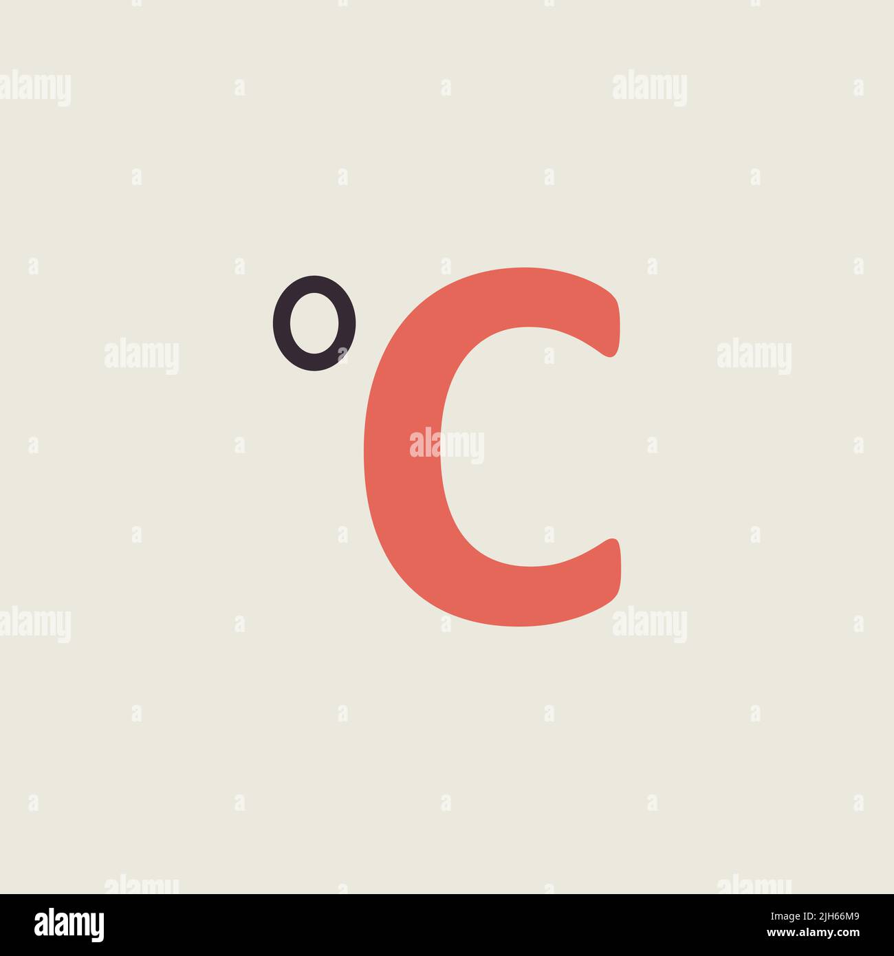 Symbol für Celsius-Grad-Vektor. Meteorologie Zeichen. Graph Symbol für ...