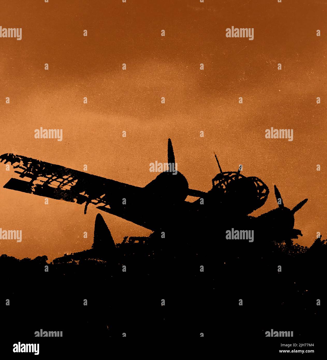 World war ii british plane silhouette -Fotos und -Bildmaterial in hoher ...