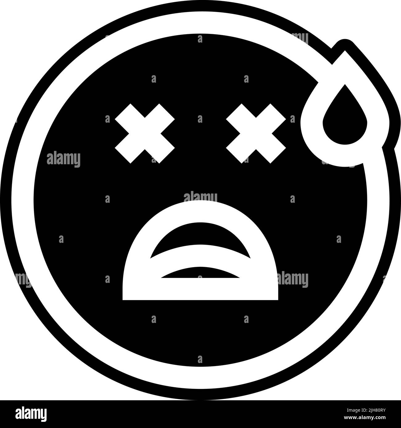 Nervöses emoji Stock-Vektorgrafiken kaufen - Alamy