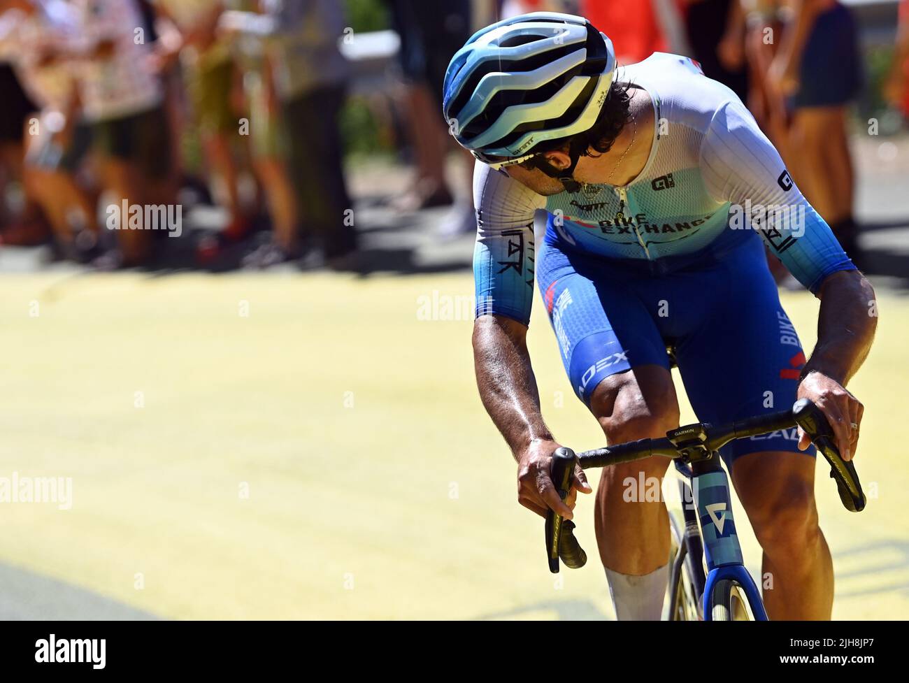 Der Australier Michael Matthews BikeExchange-Jayco wurde am Samstag ...