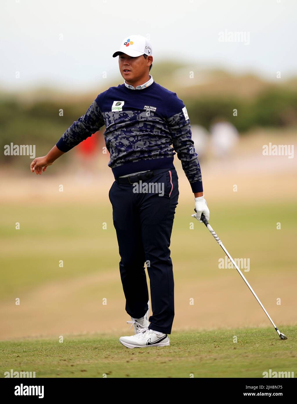 Der südkoreanische Si Woo Kim am dritten Tag der Open auf dem Old ...