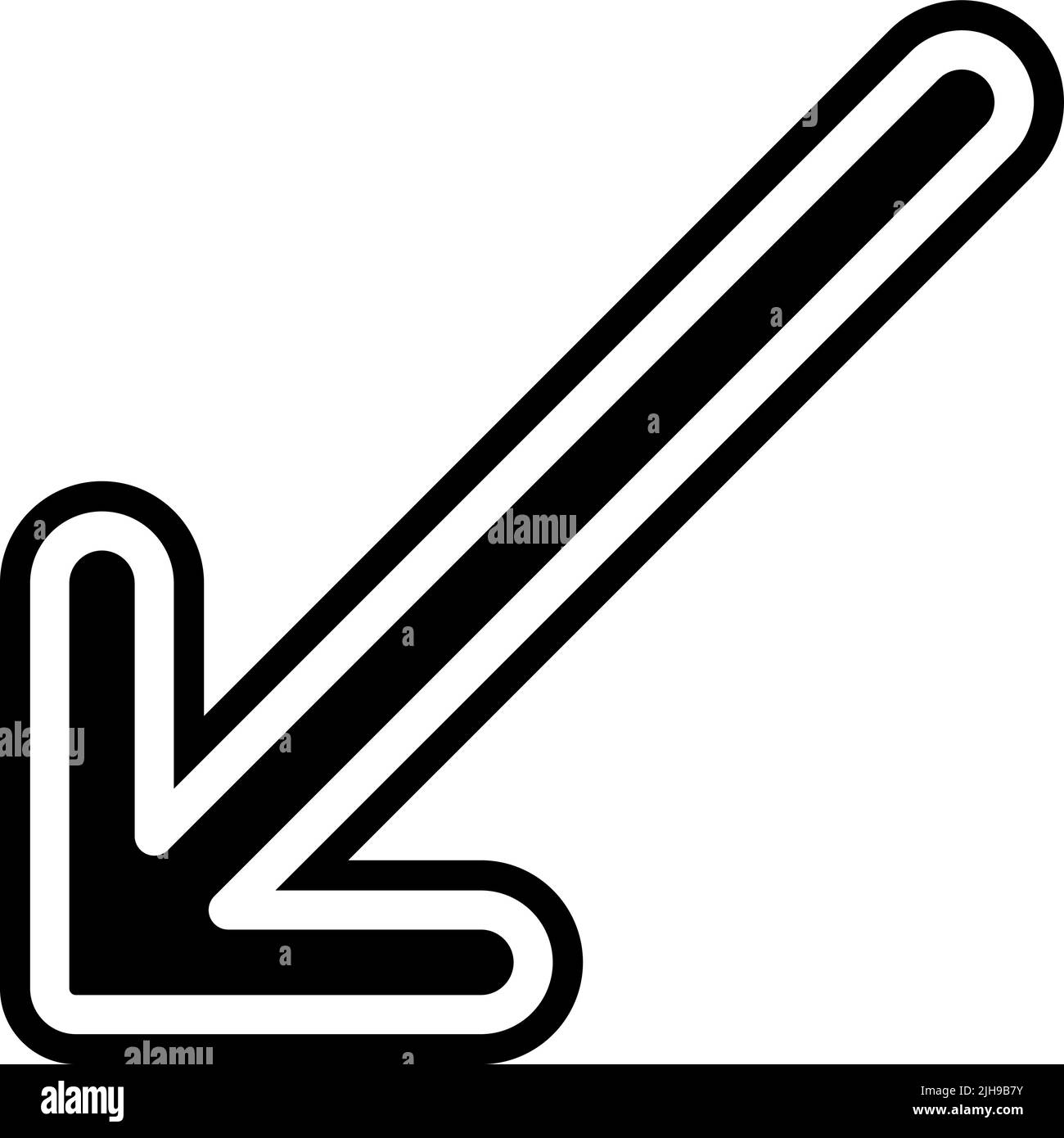 Diagonaler pfeil -Fotos und -Bildmaterial in hoher Auflösung – Alamy